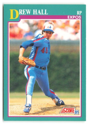 1991 Score Drew Hall #581 Montreal Expos BASEBALL Card | eBay