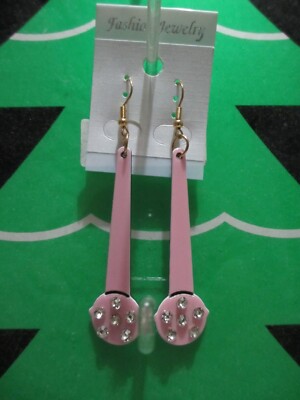 Fashion Jewelry Drop Earrings Dangle Type Colour Pink Brand New | eBay ...