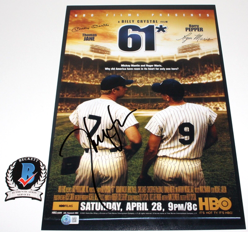 THOMAS JANE SIGNED '61*' MICKEY 12x18 POSTER TV SHOW ACTOR BECKETT BAS ...