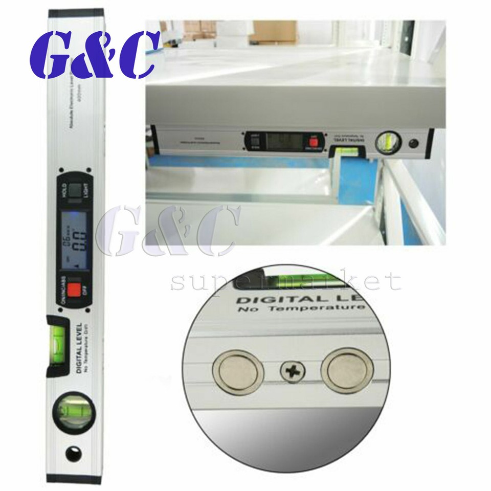 0~360° Upright Display Angle Finder Digital Inclinometer w/ Magnet ...