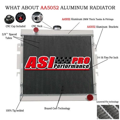 3 Row Aluminium Radiator For Chrysler CL-CM Valiant 6cyl NEW AUS | eBay