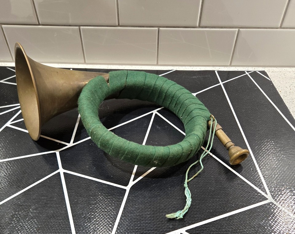 Brass Copper Horn Musical Instrument Vintage Bugle with Rope Tassels 12 ...