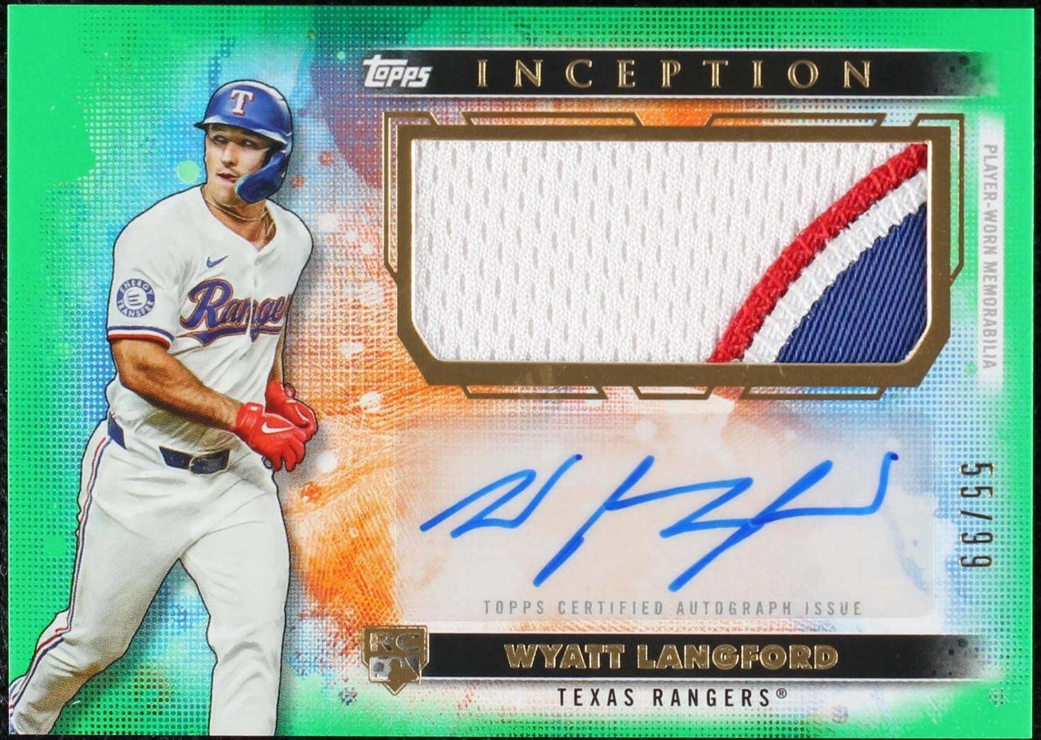 2024 Topps Inception - Inception Autographed Patches Wyatt Langford # ...