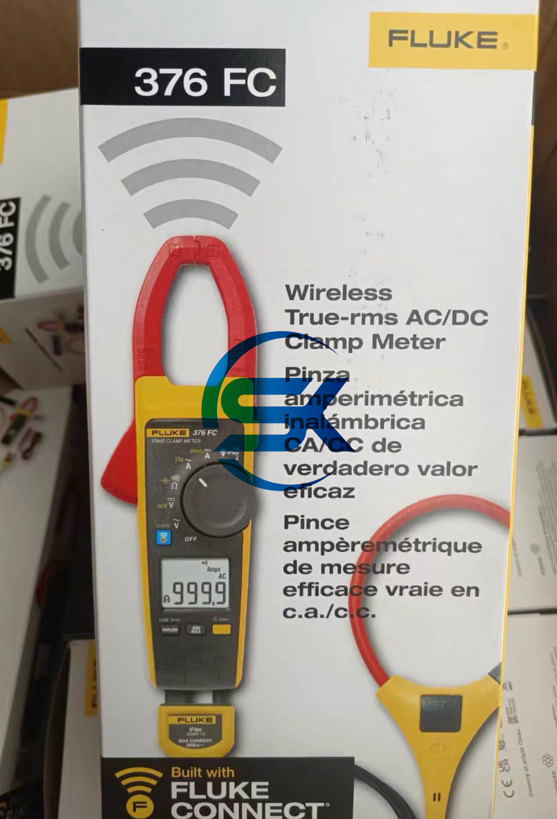 Fluke 376 FC Wireless True RMS 1000A AC/DC Clamp Meter i2500-18 iFlex ...