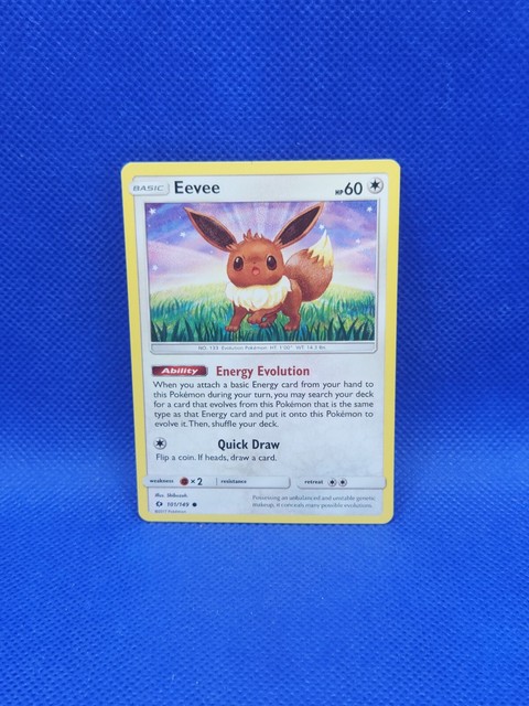 Pokémon TCG Eevee Sun & Moon Base Set 101/149 Regular Common for sale ...