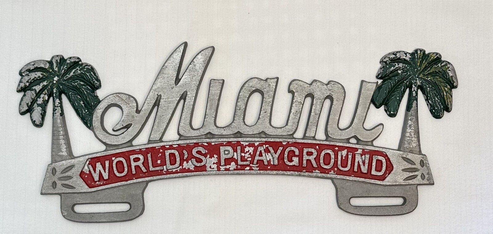 Unrestored Vintage Miami License Plate Topper | eBay