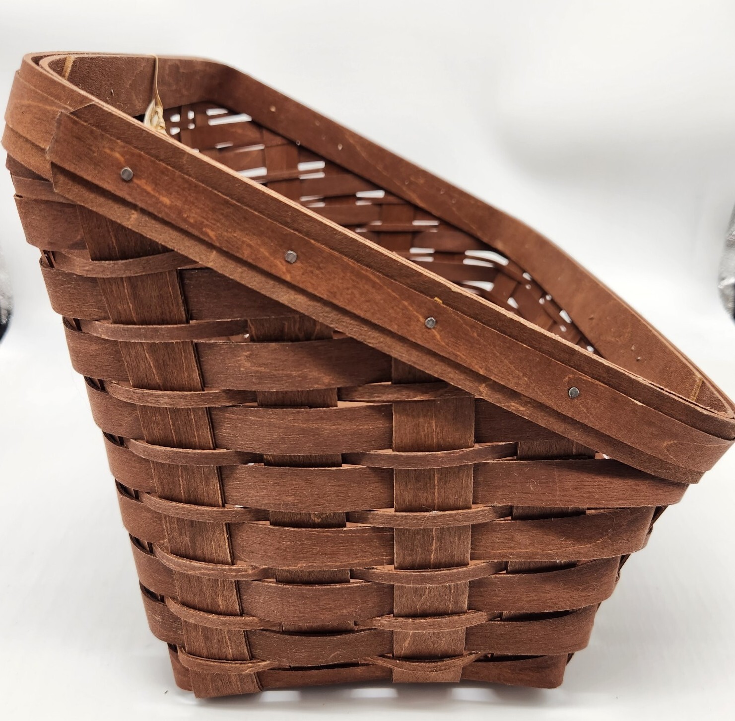 Longaberger Sort & Store Rich Brown Large Desktop Basket OFFICE FILE ...