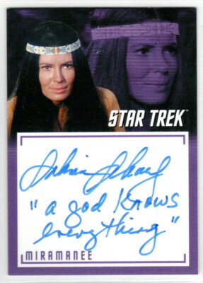 STAR TREK TOS ARCHIVES & INSCRIPTIONS A38 SABRINA SCHARF MIRAMANEE ...