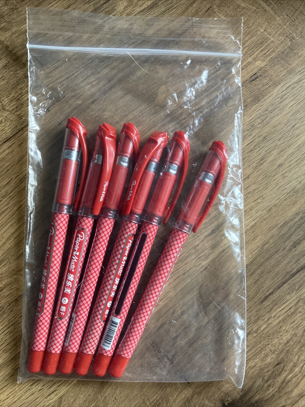 Papermate Inkjoy Rollerball 0.5mm Gel Pen,Needle Point(X1 F)Red, 6 Pens ...
