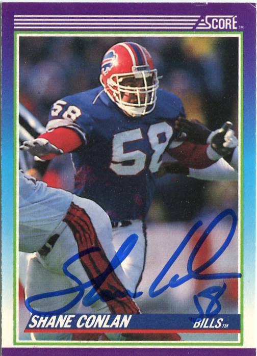 1990 Score - SHANE CONLON - Hand Signed Autograph Card - BILLS | eBay