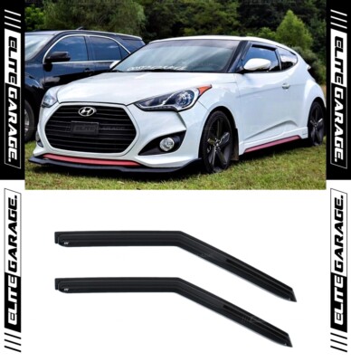 Side Window Rain Visors Weathershields For Hyundai VELOSTER 3Dr Coupe ...