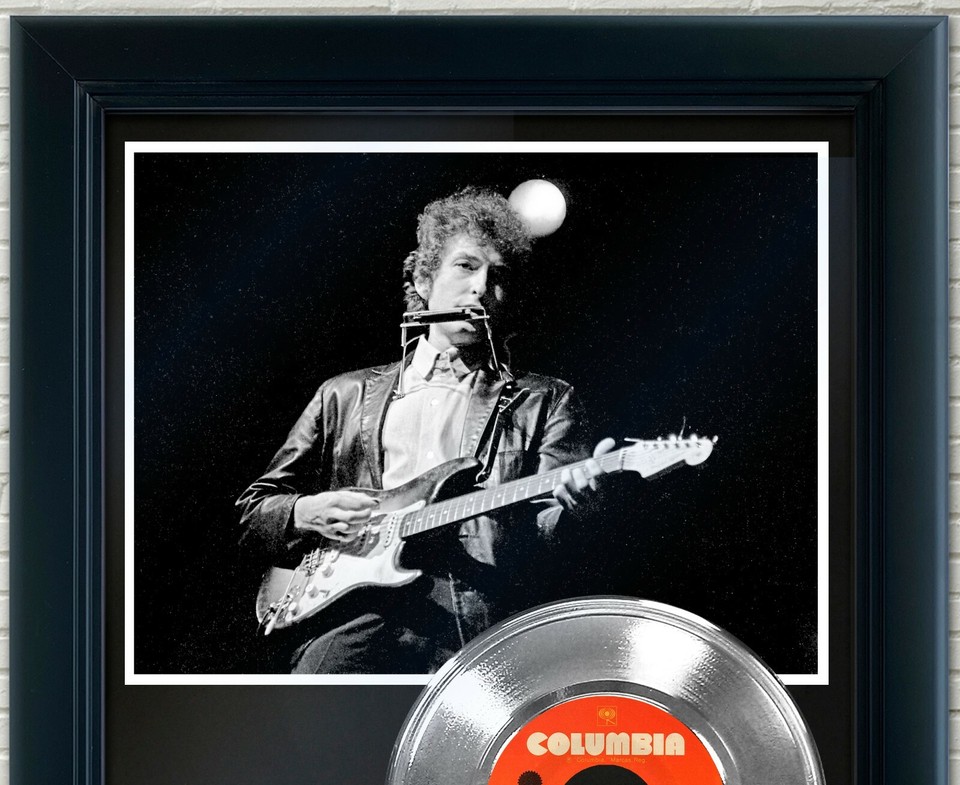 Bob Dylan "Tangled Up In Blue" Framed 45 Silver Record Display | eBay