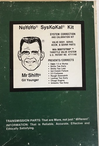 200-4R 2004R Transmission TRANSGO Shift Kit Valve Body Rebuild Kit 1981 ...