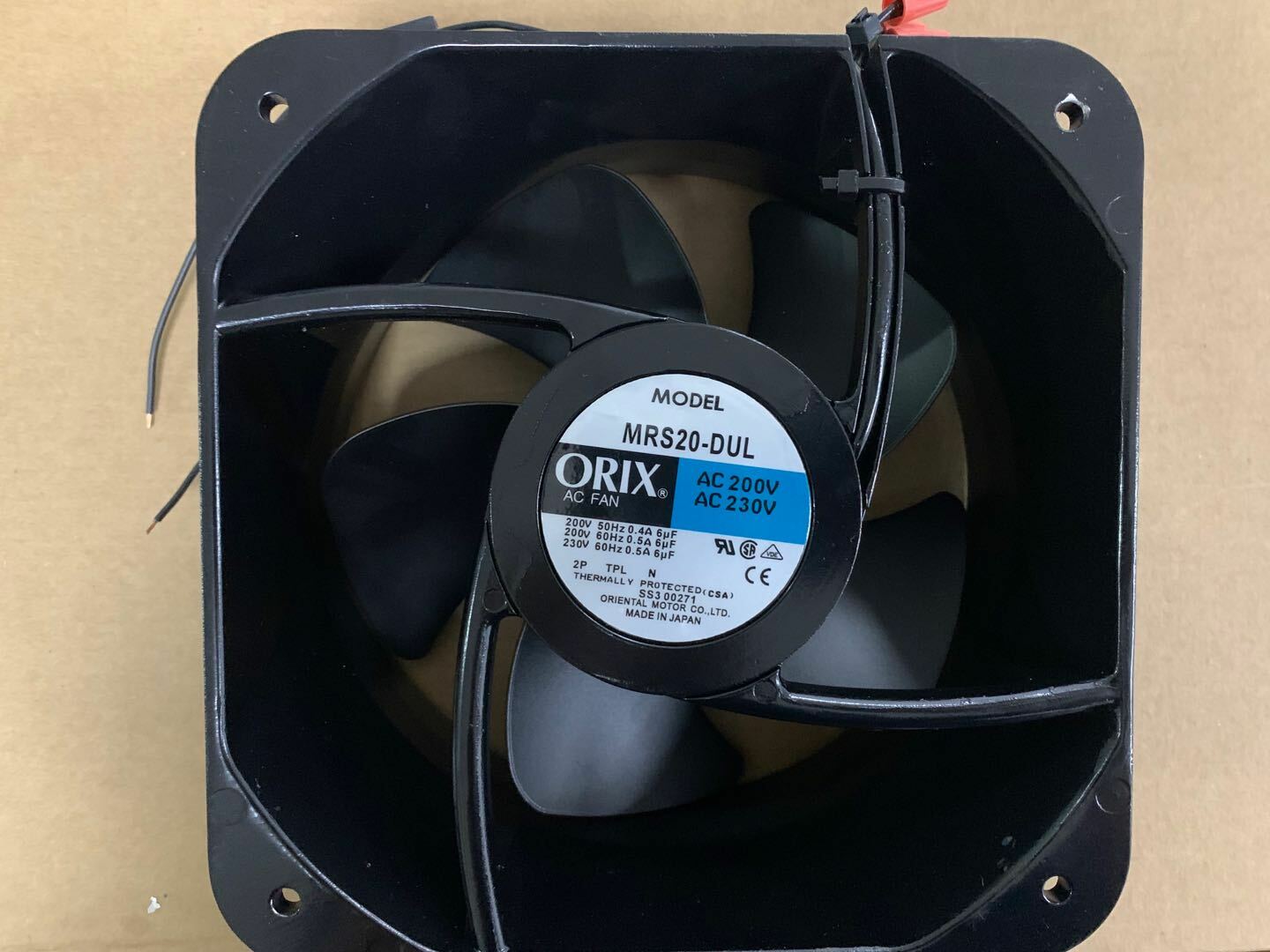 NEW For ORIX MRS20-DUL Axial flow fan 200v 0.5A 2-wire | eBay