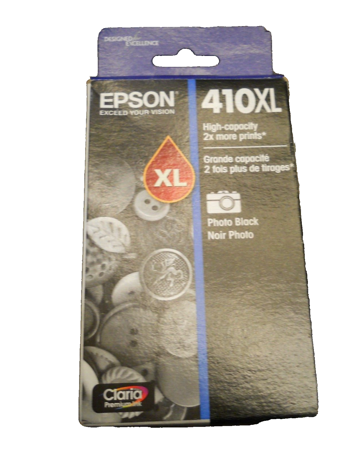 Epson Claria 410XL High Capacity Photo Black Ink Cartridge-Exp 12/21 | eBay