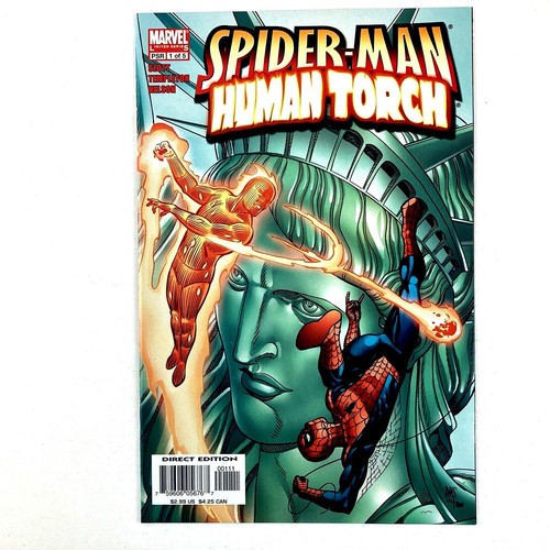 Spider-Man Human Torch #1 Marvel NM- 2005 Fantastic Four Doctor Doom | eBay