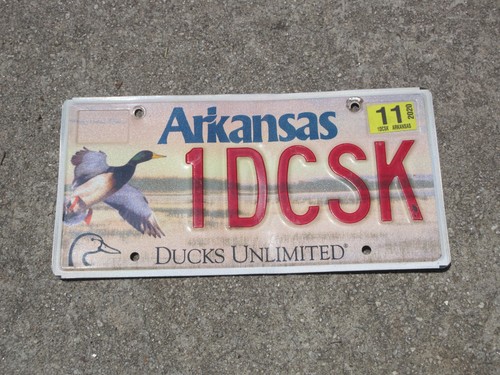 2020 Arkansas Mallard Duck License Plate Wildlife Hunt Hunting Ducks ...