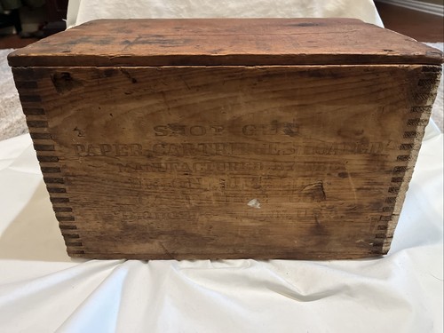 UMC Wooden Shotgun Shell Ammo Box 500 GA With Lid Bridgeport ...