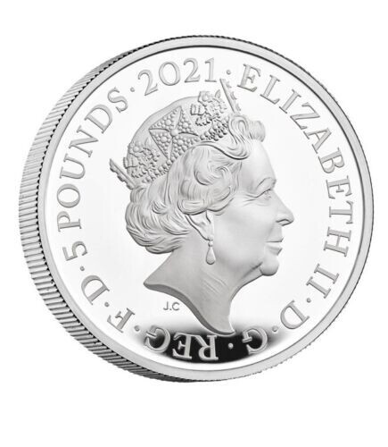 HRH The Prince Philip, Duke of Edinburgh 2021 UK £5 Silver Proof Coin ...