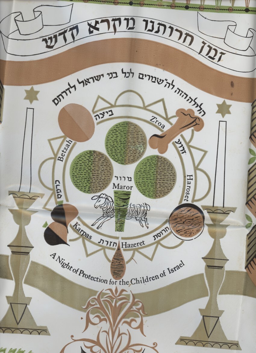 PASSOVER SEDER TABLE CENTERPIECE 18" X 15" /GORGEOUS /COLORFUL /PLASTIC ...