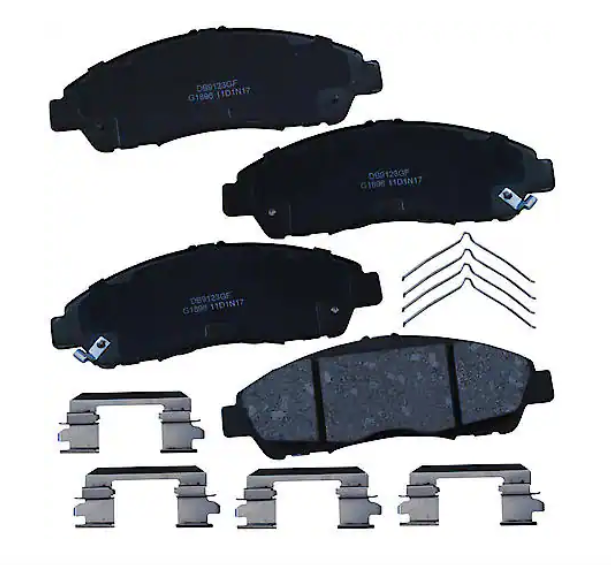Disc Brake Pad Set-Premium Gold Ceramic Front Brake Pads CARQUEST ...
