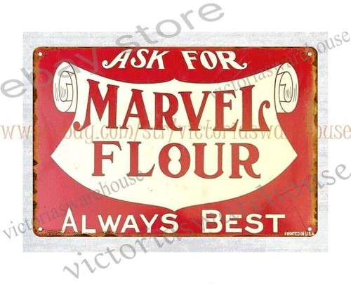 dorm room buy prints MARVEL FLOUR ALWAYS BEST metal tin sign | eBay