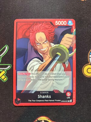 EXACT CARD PICTURED Shanks Leader One Piece TCG OP09-001 Emperors New ...