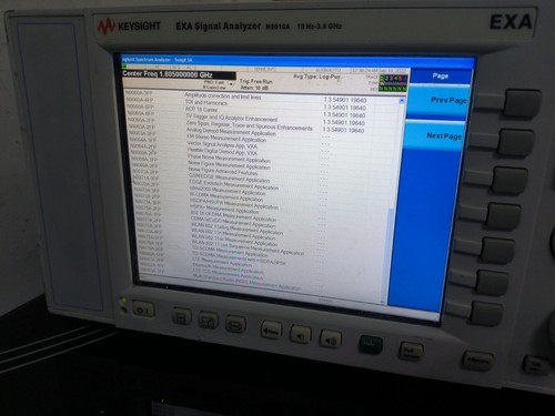 KeysightAgilent N9010A EXA Signal Analyzer 10 Hz to 3.6 GHz 503- XP ...