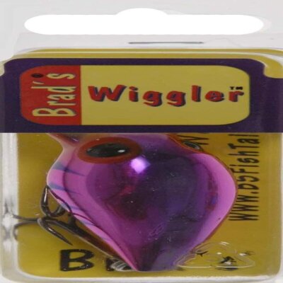 Brad's Killer Fishing Gear Wiggler (Cerise/Purple/Chartreuse, 3-Inch) | eBay
