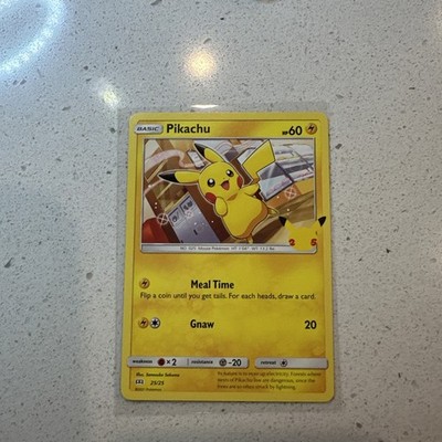 McDonald's Pikachu #25/25 25th Anniversary Promo Non-Holo Pokémon TCG ...