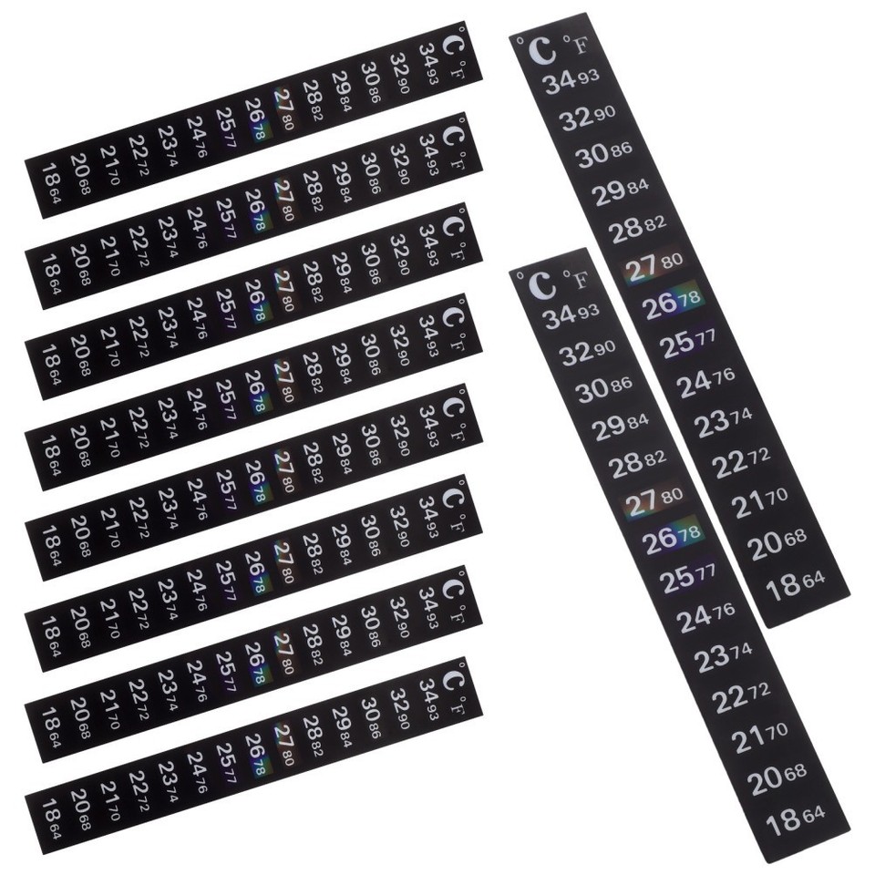 10 Pcs Stick On Thermometer Strip Digital Traditional Plastic Material ...