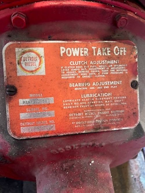 DETROIT DIESEL MOTOR ENGINE & FIRE PUMP DIESEL MOTOR ASSEMBY WITH ...