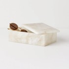 Luxury Quartz Jewelry Box | Natural Stone Organizer for Rings ...