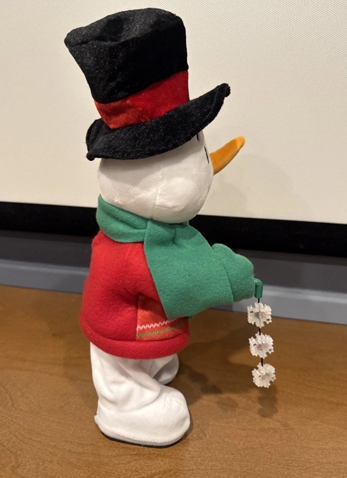 VIDEO Gemmy 2021 PROTOTYPE Snowflake Spinning Snowman Remake Let It Snow RARE | eBay