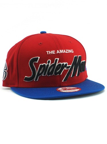 New Era Amazing Spider-Man 9fifty Snapback Hat Adjustable Marvel Comics ...