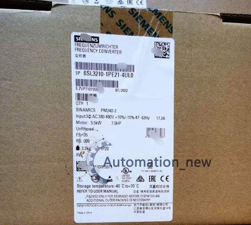6SL3210-1PE21-4UL0 Siemens PM240-2 Inverter 5.5KW brand new Shipping ...