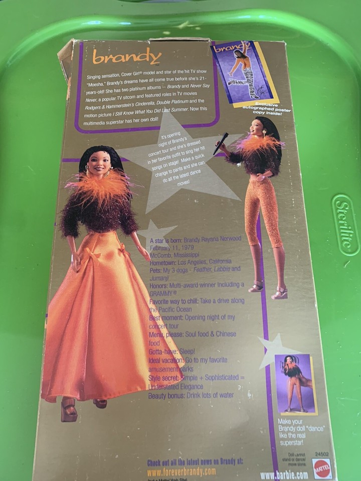 Vintage Brandy singing sensation Moesha in box used 2 Brandy dolls | eBay