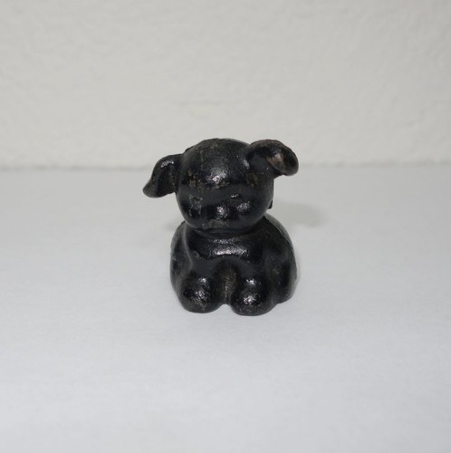 Antique HUBLEY - CAST IRON - FIDO DOG Paperweight Statue 1-1/2” Figure ...