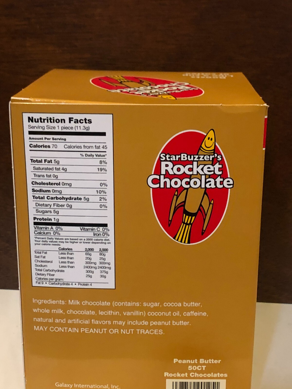 Rocket Chocolate Caffeine Energy 100CT./ FREE SHIP Chocolates + A ...