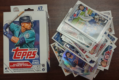 2023 Topps Series One 67 Card Hanger Box, Open and distressed box ...
