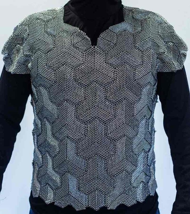 Chainmail shirt, 9 mm Flat riveted, Chainmail Armor Shirt, Medieval | eBay