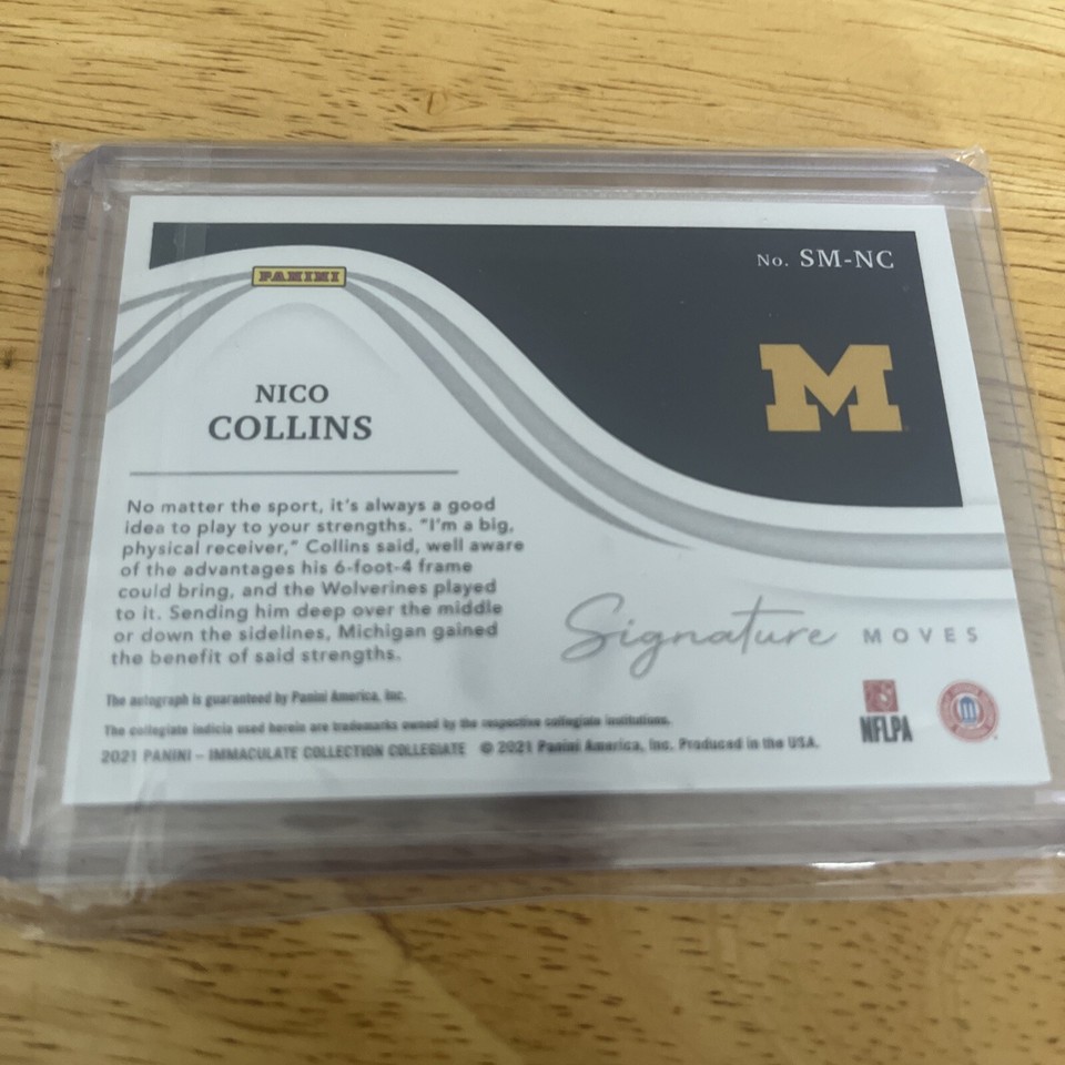 Nico Collin’s Signature Moves Immaculate 03/25 Autograph | eBay