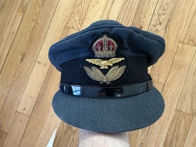 WWII RAF RCAF Officers Service Dress Hat Cap | eBay