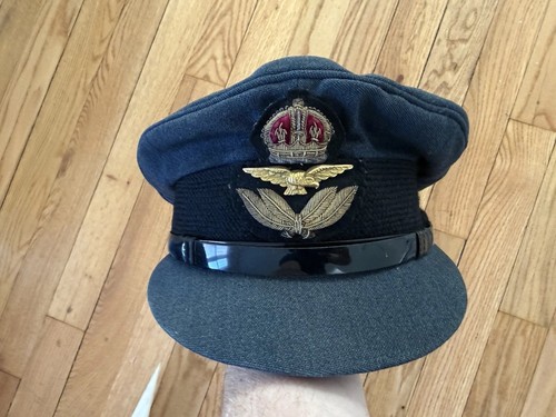 WWII RAF RCAF Officers Service Dress Hat Cap | eBay