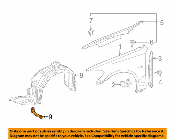 53851-30080 Toyota Pad, front wheel opening extension, rh 5385130080 ...