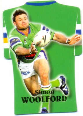 2006 Select Invincible NRL Jersey Die Cut Card DC16 Simon Woolford ...