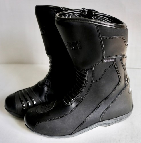 PROFIRST Urano Man Boots WP Black Motorcycle Riding Boots Waterproof ...