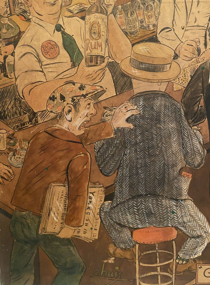 WW2 CHRIS GOOD TIMES AT THE GREEN INTERIOR NARRATIVE ANIMATED PORTRAIT ...