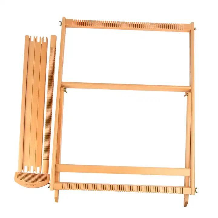 Fireside Crafts Solid Wood Table-top Weaving Loom 25.2" H x 19.3" W ...