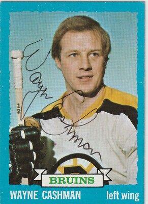 Wayne Cashman signed 1973-74 Topps card Boston Bruins autograph | eBay